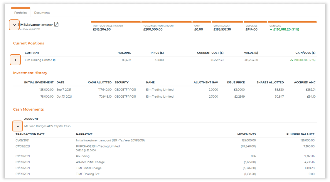 Portal Support - TIME Investments